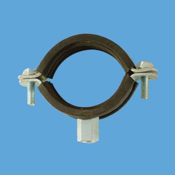 Two Side Fixing Pipe Clamps, with Rubber Lining, M8 Nut, Reinforced ...