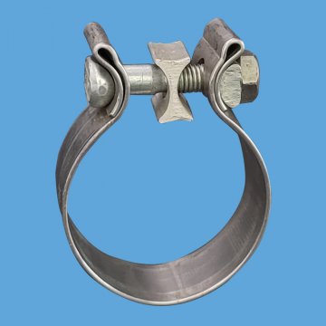 Single Bolt Exhaust Pipe Clamp with X Washer,INOX Band - QINGDAO EASY ...