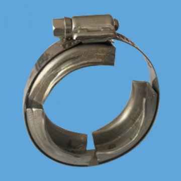 A Type Stainless Steel Gripped Housing Hose Clamps with V-slot ...